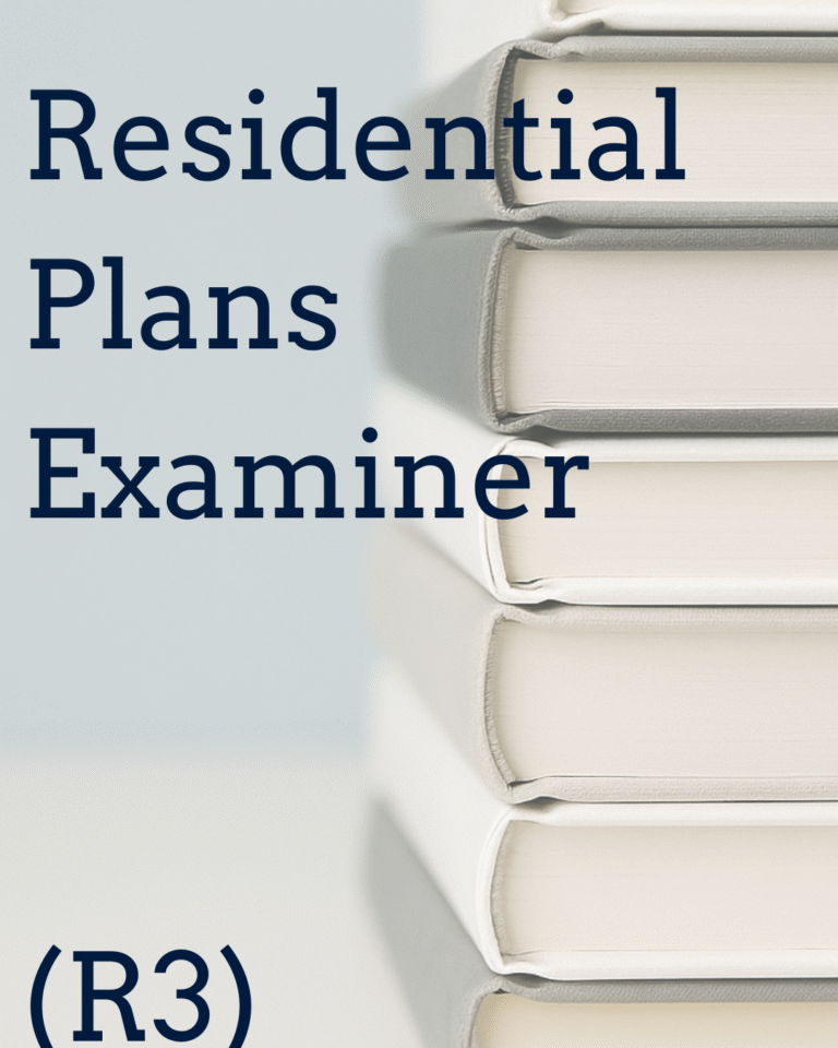 2024 Residential Plans Examiner – Exam Prep – BuildingCodePros